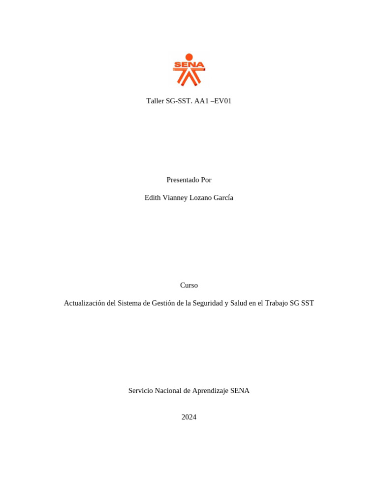 Taller-Sg-Sst-Aa1-Ev01 Edith Lozano | PDF