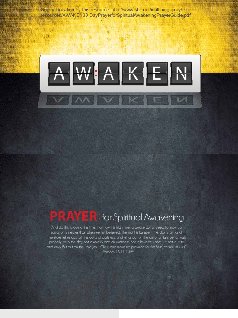 30-Day Prayer Guide for Awakening | PDF | Prayer | Religion & Spirituality
