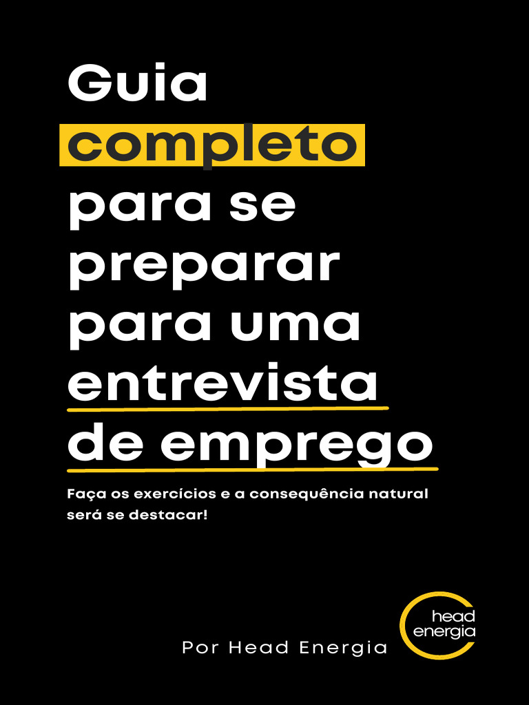 E-Book Head Energia - Guia Completo Entrevista Emprego | PDF