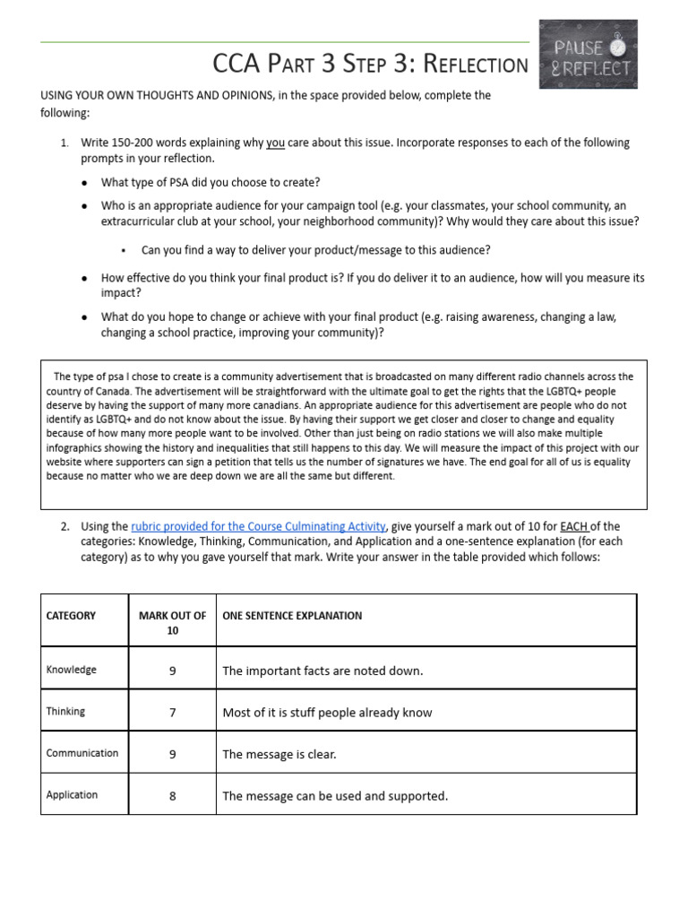 CCA Part 3 Step 3 | PDF