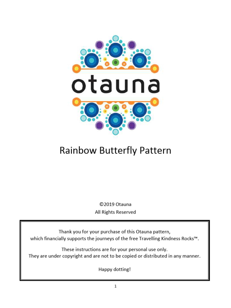 Rainbow Butterfly Pattern | PDF