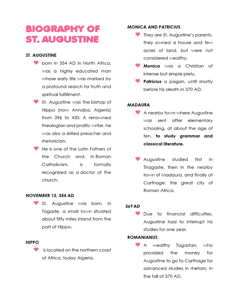 Life of St. Augustine | PDF