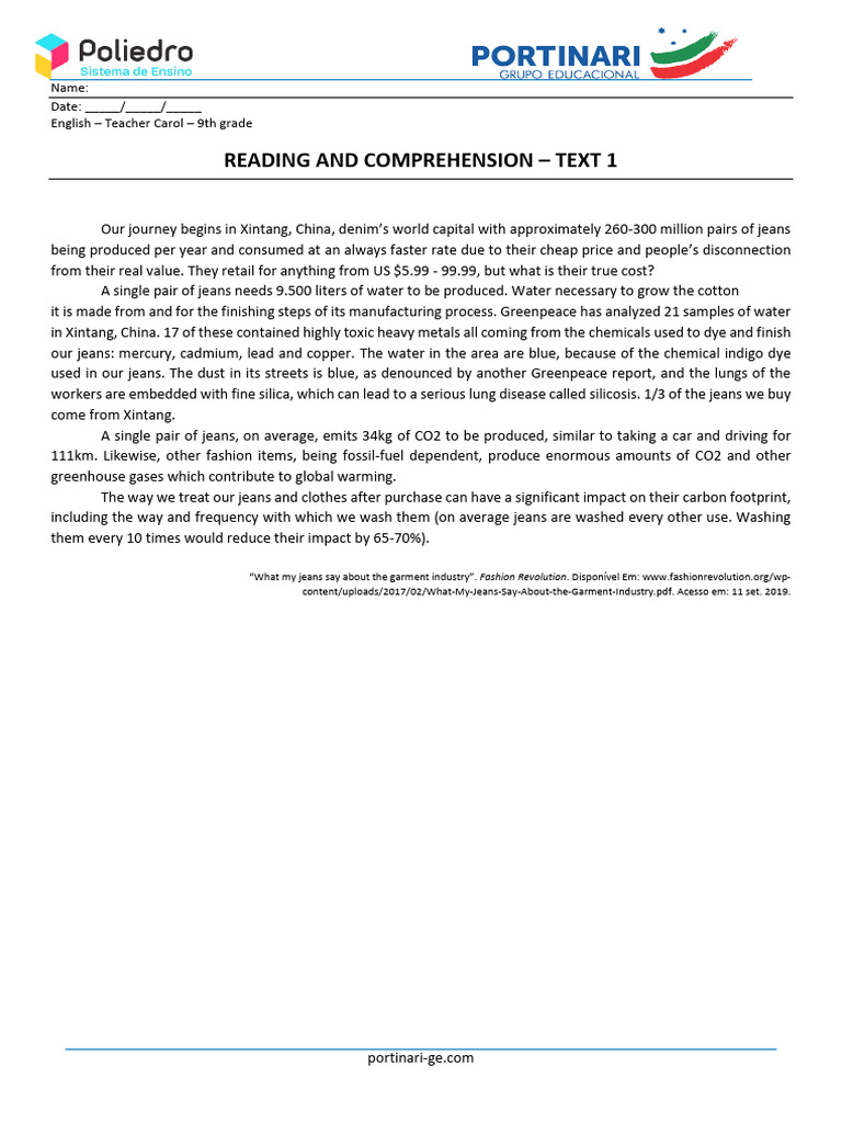 Reading and Comprehension Review Exercise | PDF | Thanksgiving ...