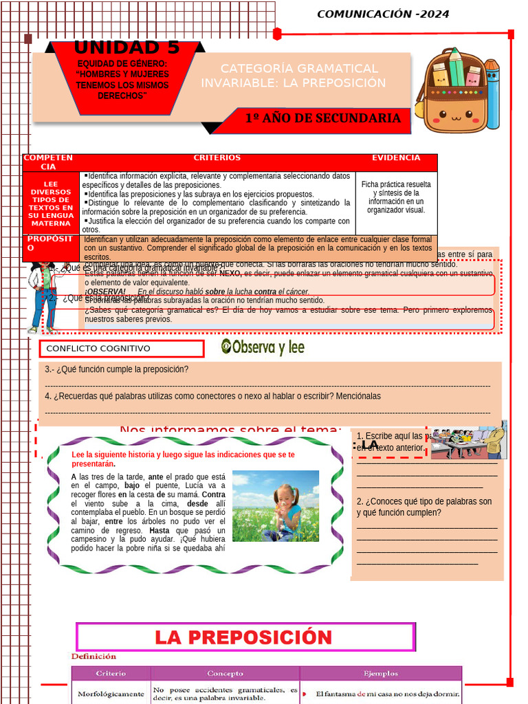 1º Sec. Comun. Ficha de Actv 02-2024 | PDF