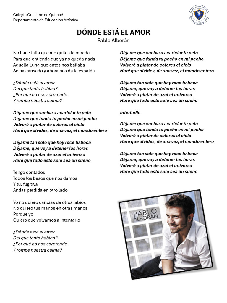 Dónde Está El Amor - Letra | PDF
