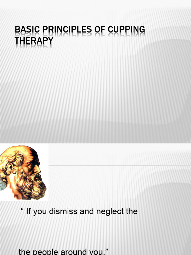 Basic Pricipal of Cupping Therapy | PDF