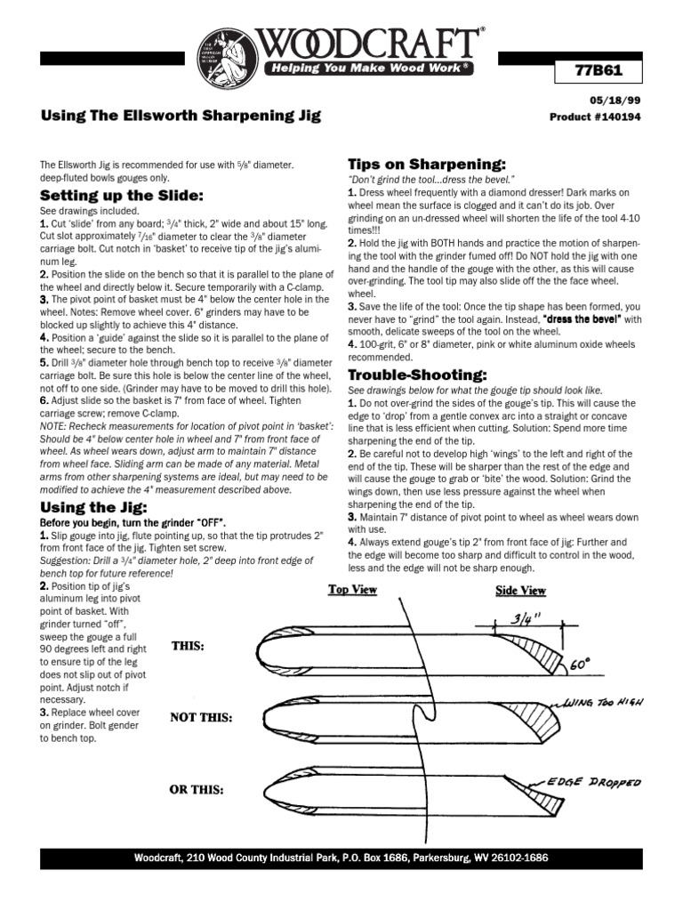 Ellsworth Sharpening Jig | PDF