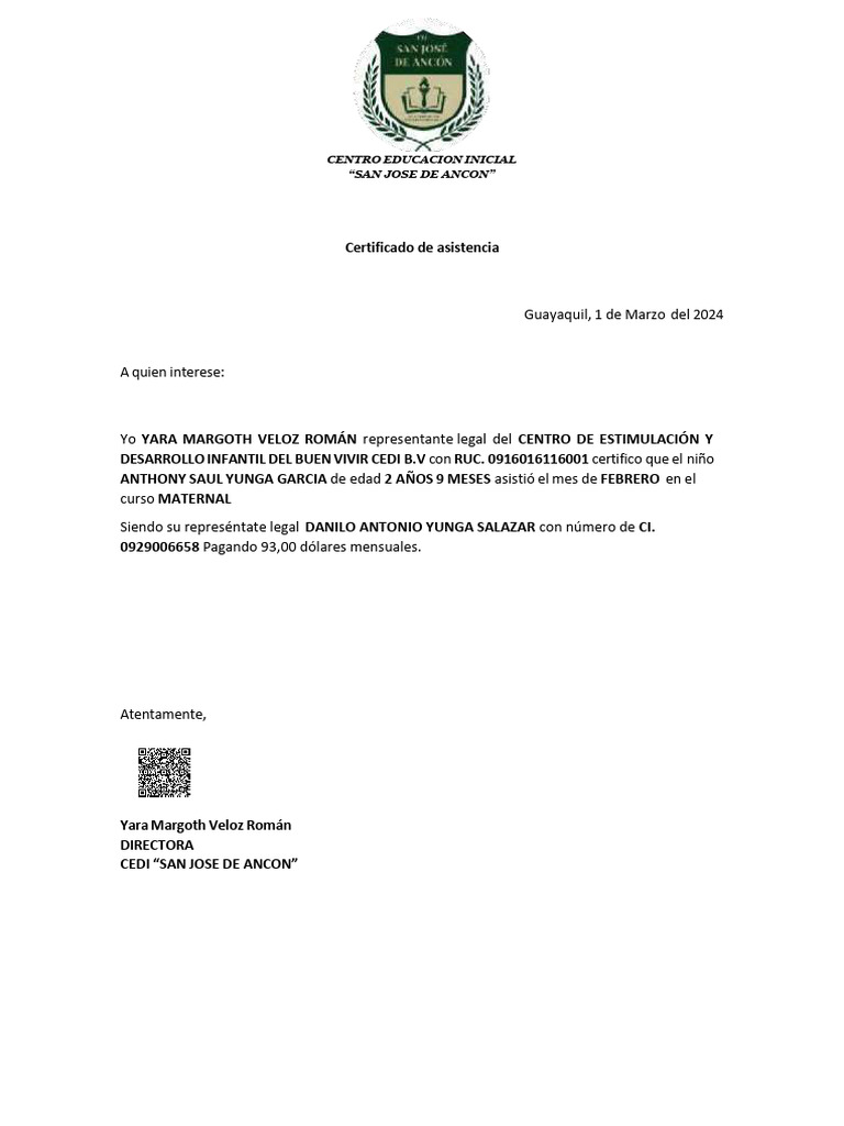 Certificado Febrero | PDF