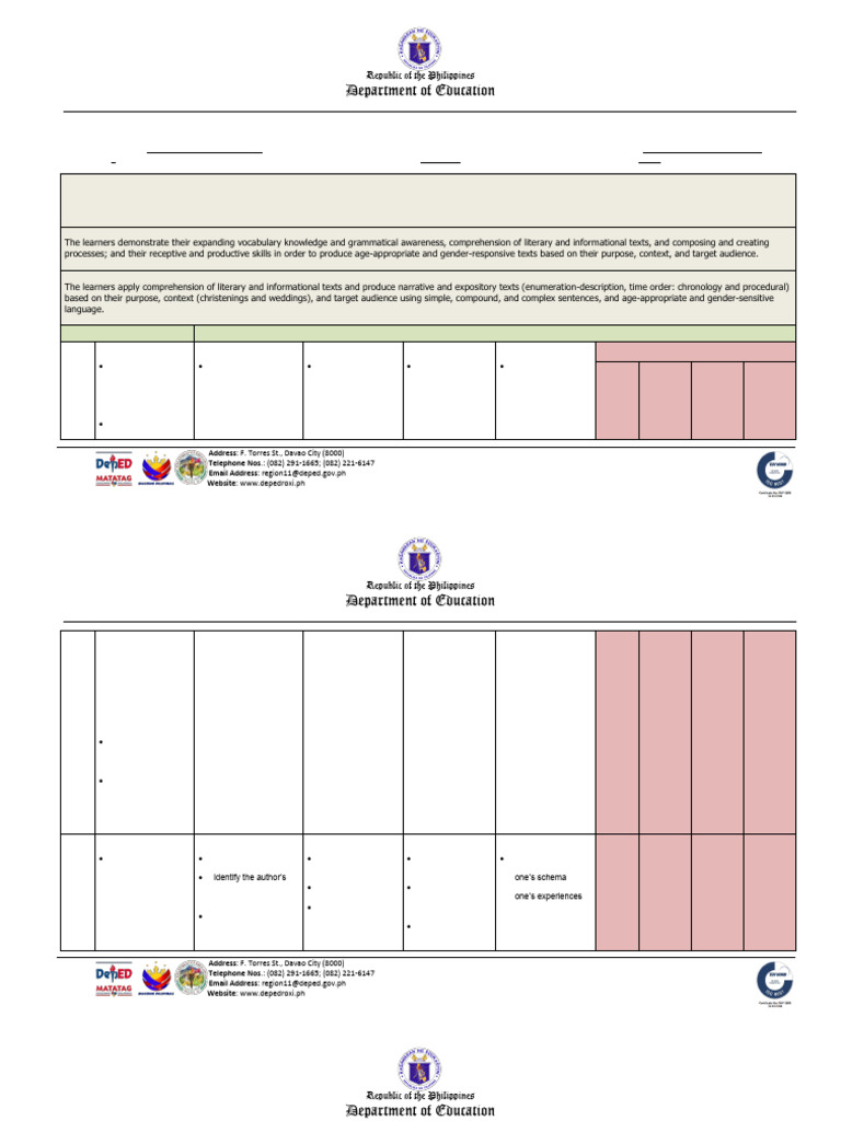 Bow English4 q2 Weeks 1-8 | PDF