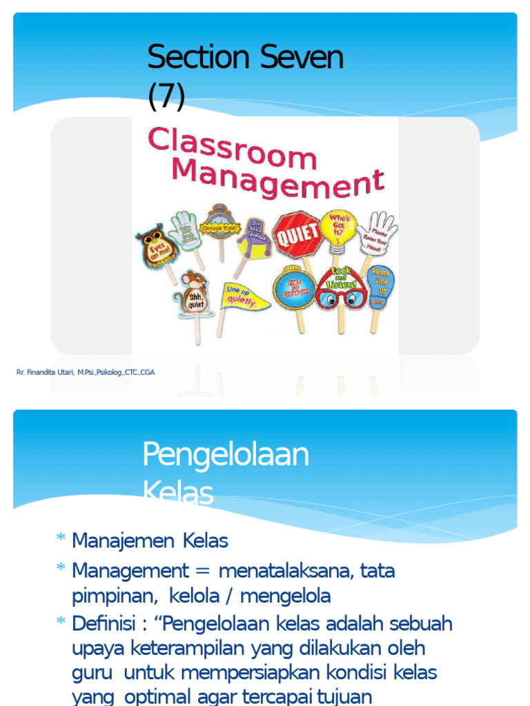 Contoh Managing in The Classroom | PDF