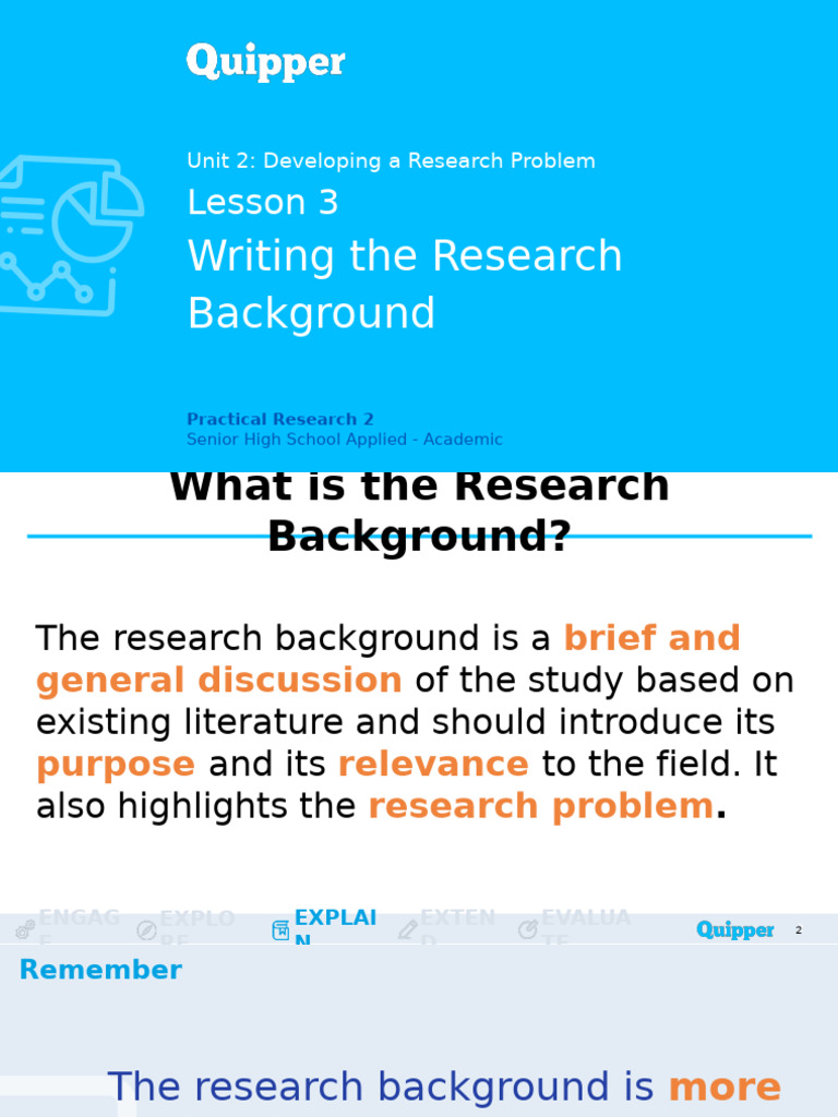 Writing The Research Background | PDF