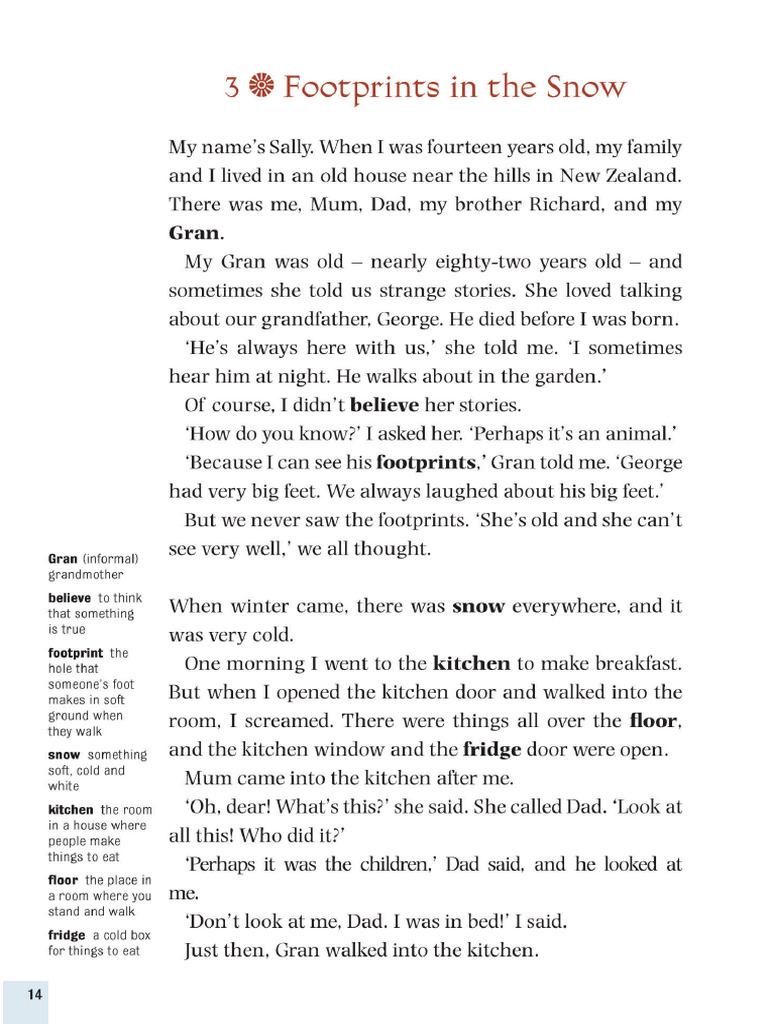 Footprints in The Snow - 3º | PDF