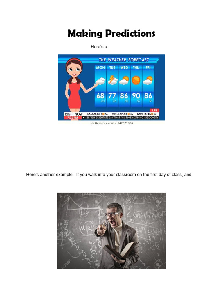 Making Predictions | PDF