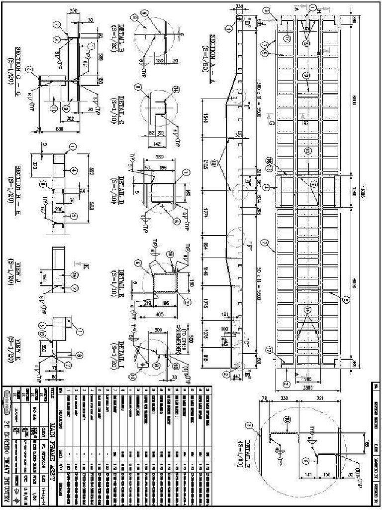 Main Beam Drawing | PDF