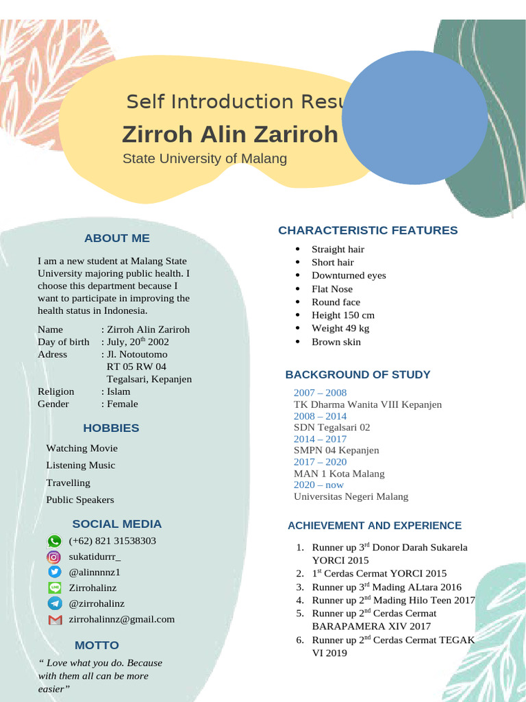 Tugas 1 Bing CV | PDF