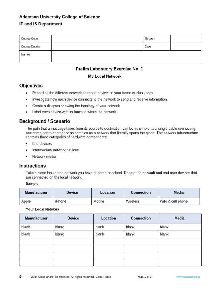 Prelim Laboratory Exercise 1 | PDF