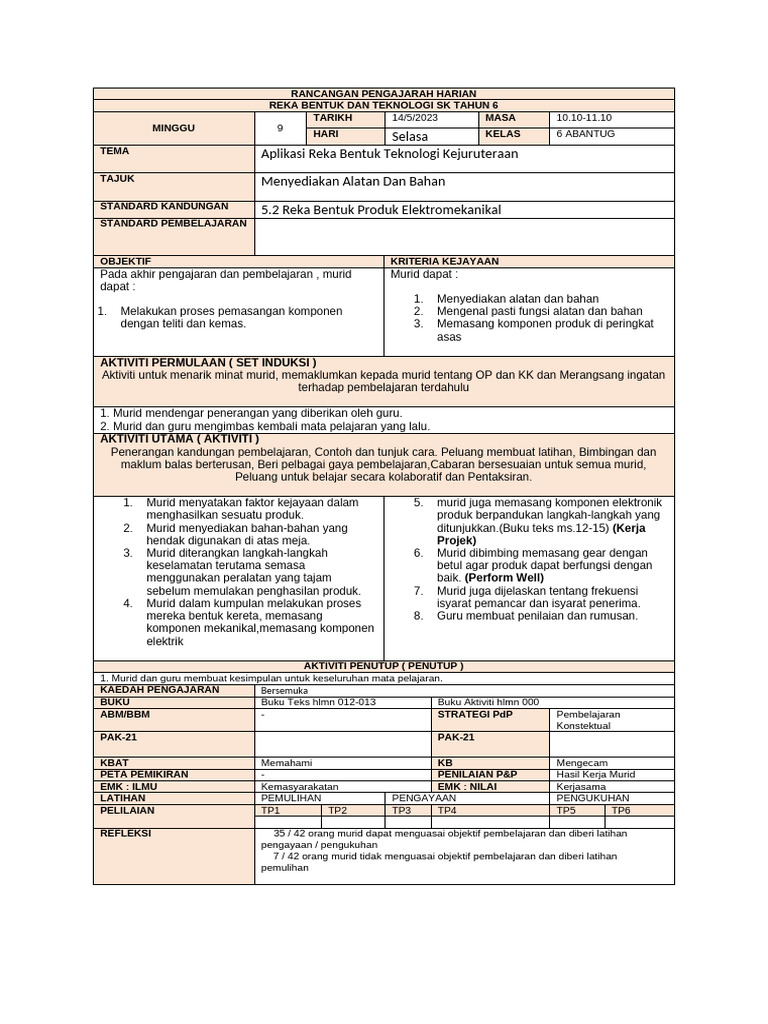 RPH RBT THN 6 Abantug | PDF