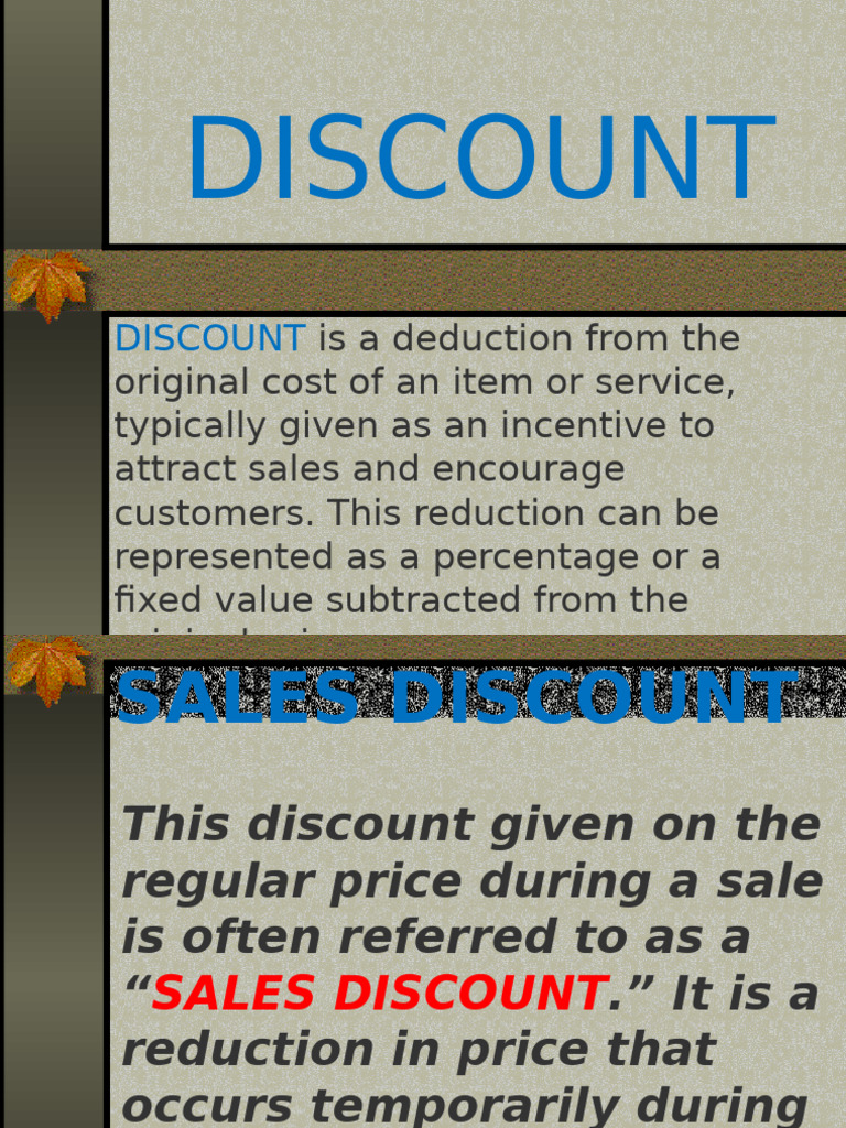 Discounts | PDF