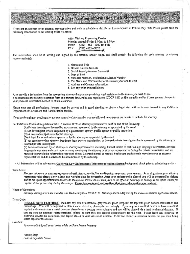 Pelican Bay Visitors Application1 | PDF