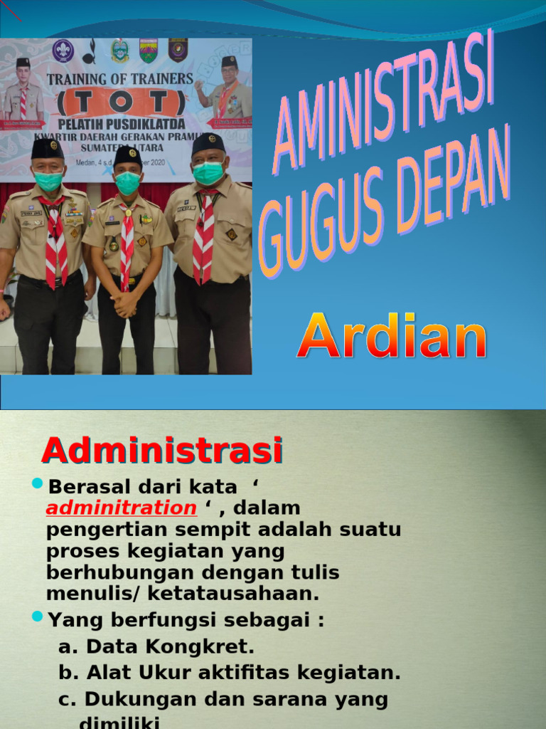 Buku Administrasi Gugus Depan Pramuka | PDF