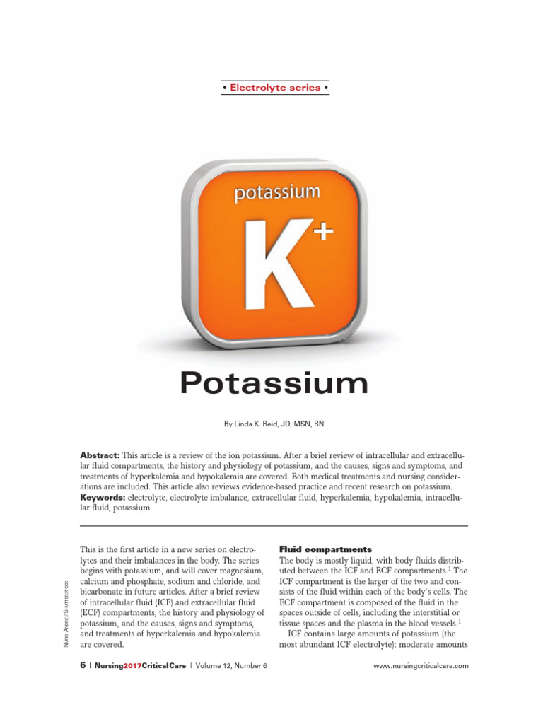 Potassium | PDF