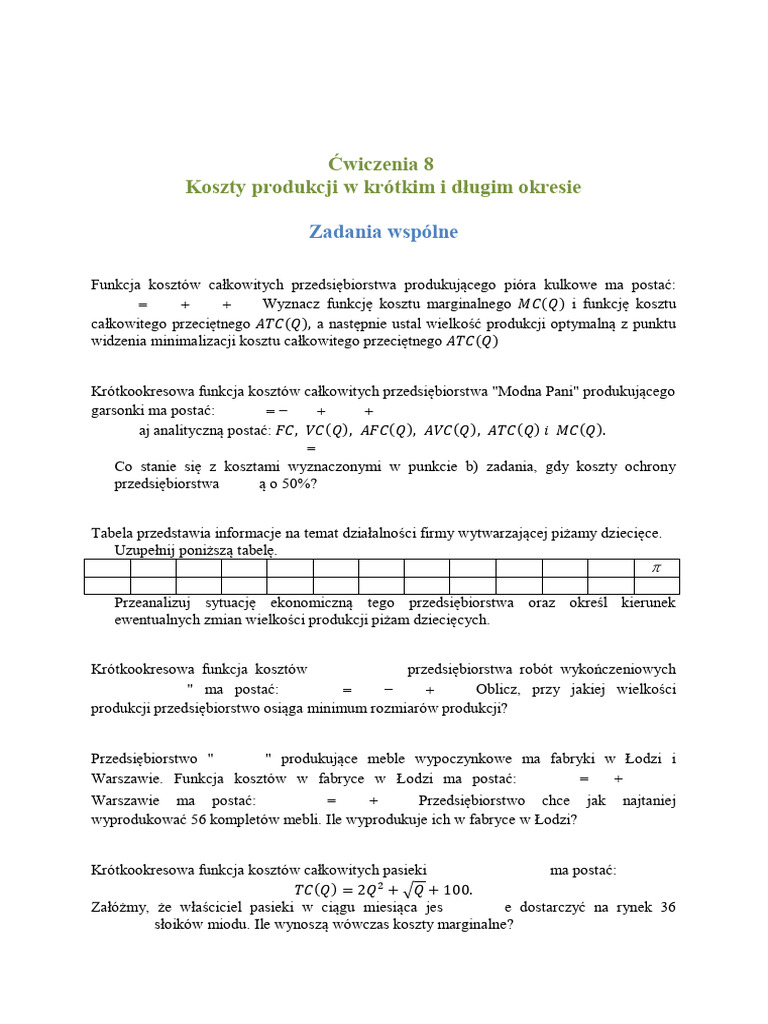 Ćw.8 Mikro 2023 | PDF
