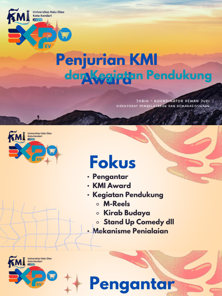 Sosialisasi Penjurian KMI Expo | PDF