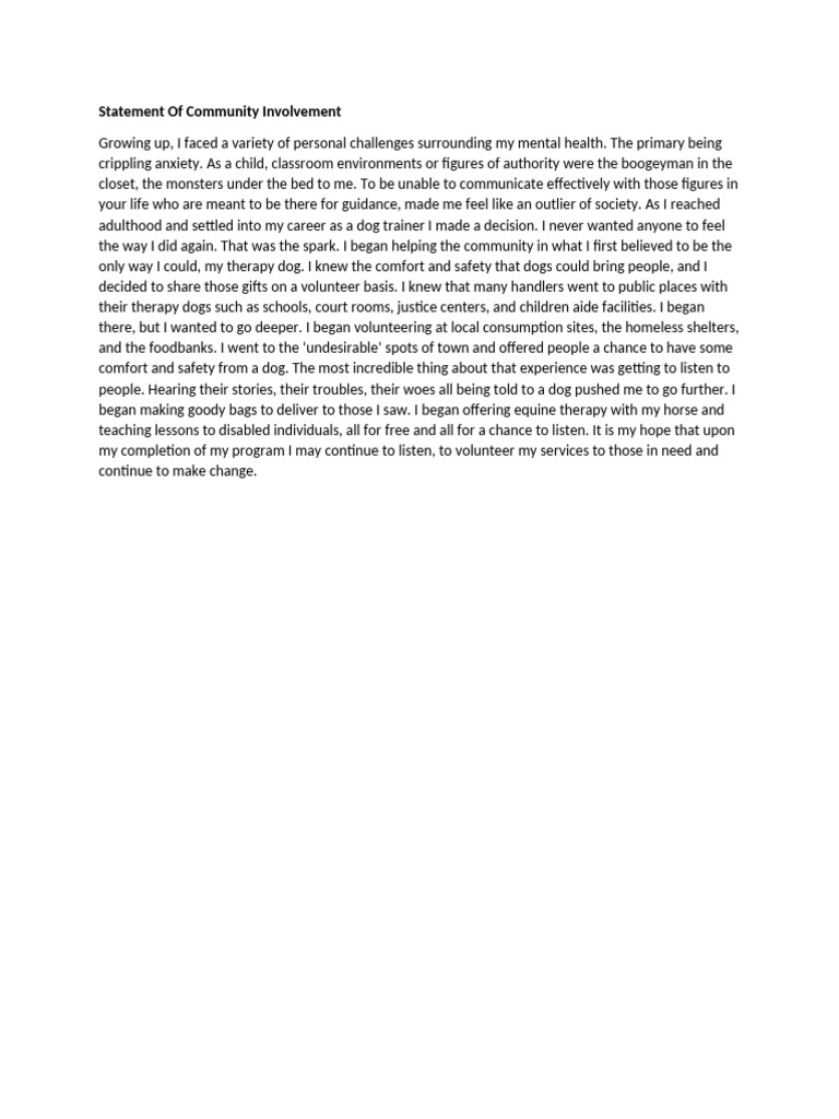 Statement of Community Involvement | PDF
