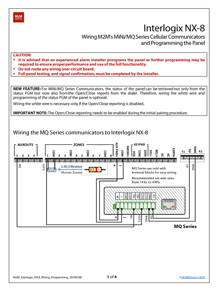 m2m Interlogix Nx-8 Wiring Programming | PDF