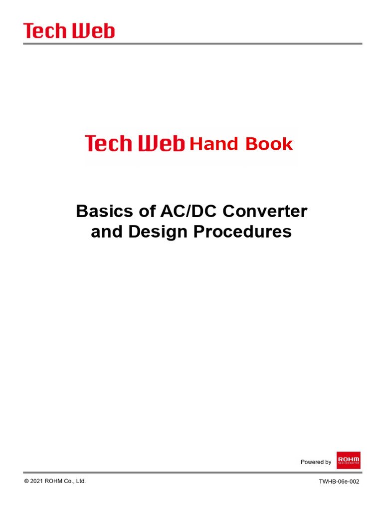 AC/DC Converter Basics and Design Guide | PDF | Rectifier | Technology ...