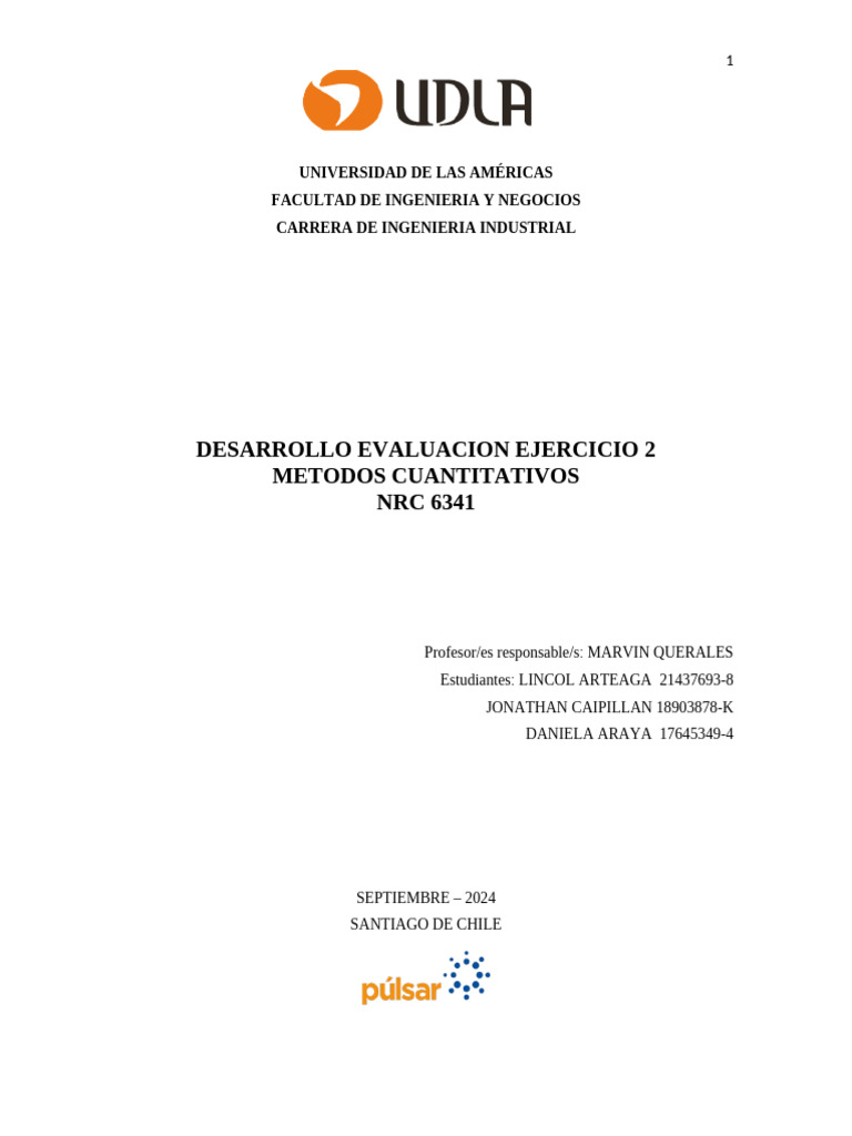 Resultado Ejercico 2 Metodos | PDF