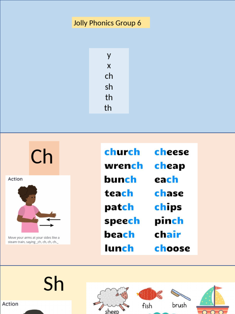 Jolly Phonics Group 6 | PDF