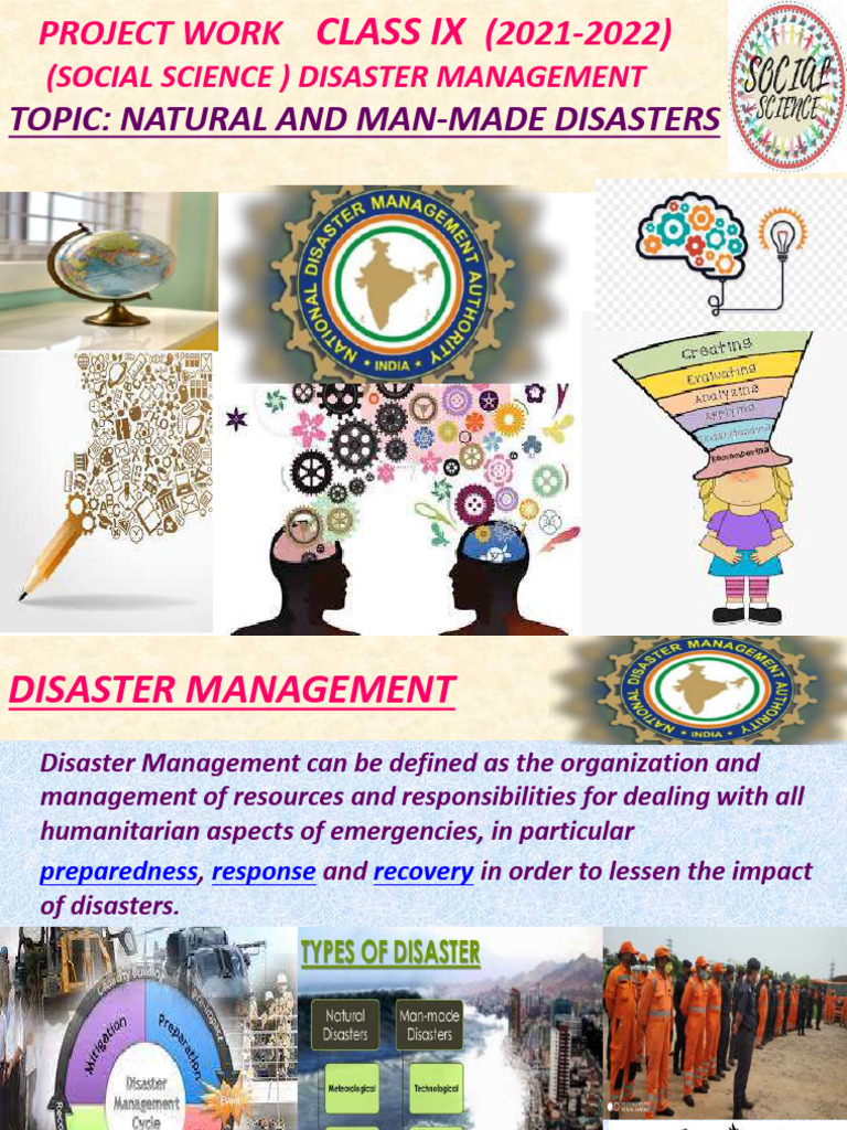 Topic: Natural and Man-Made Disasters: (Social Science) Disaster ...