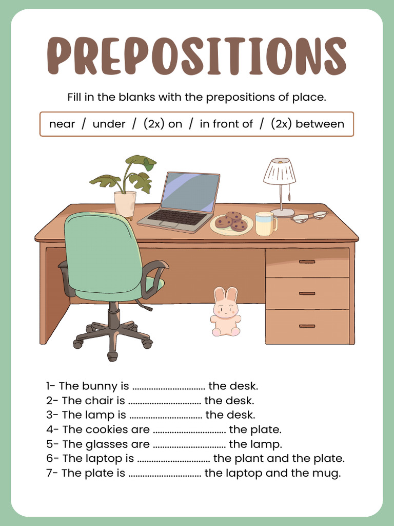 Prepositions Grammar Worksheet | PDF