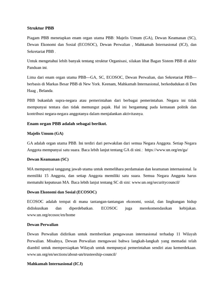 Struktur PBB | PDF