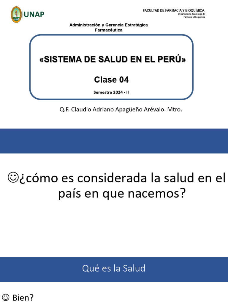 Clase 04.sector Salud en El Perú1 | PDF