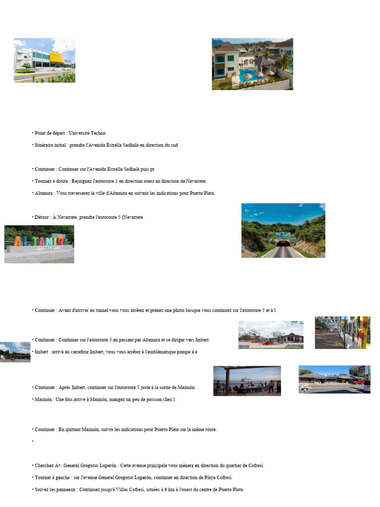 Guide Routier de UTESA À Villas Cofresí | PDF