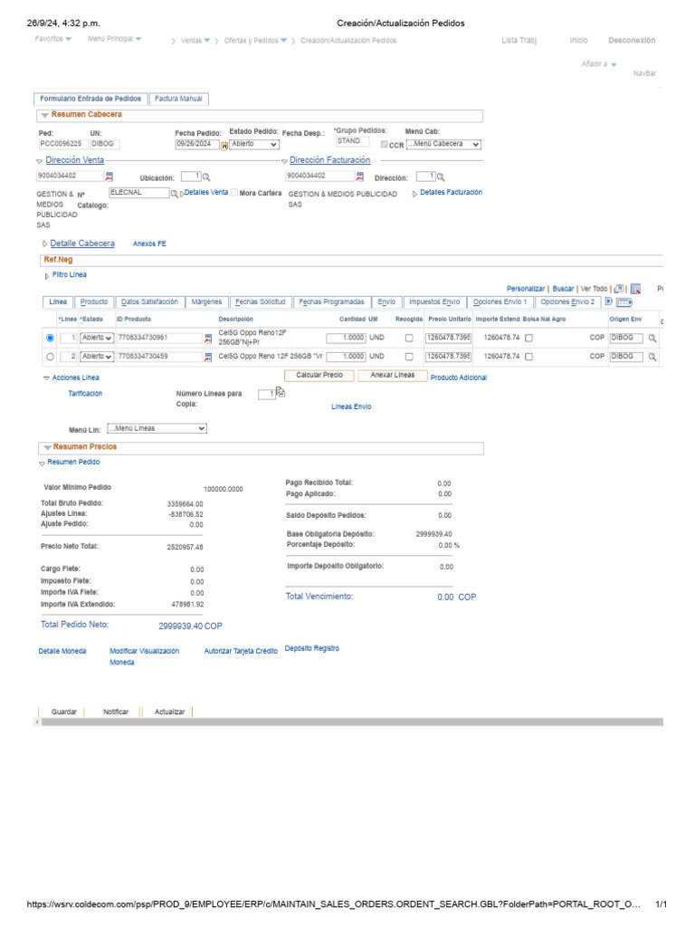 Proforma Gestion & Medios Publicidad Sas1 | PDF