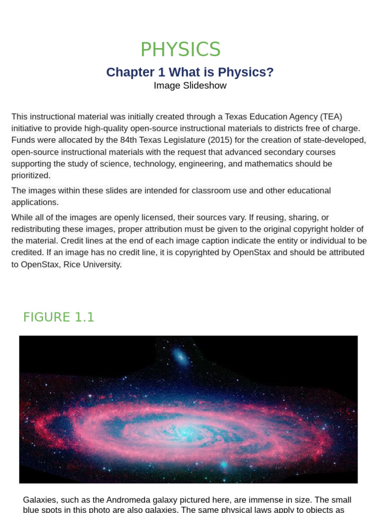 Physics Chapter 1 Slides | PDF