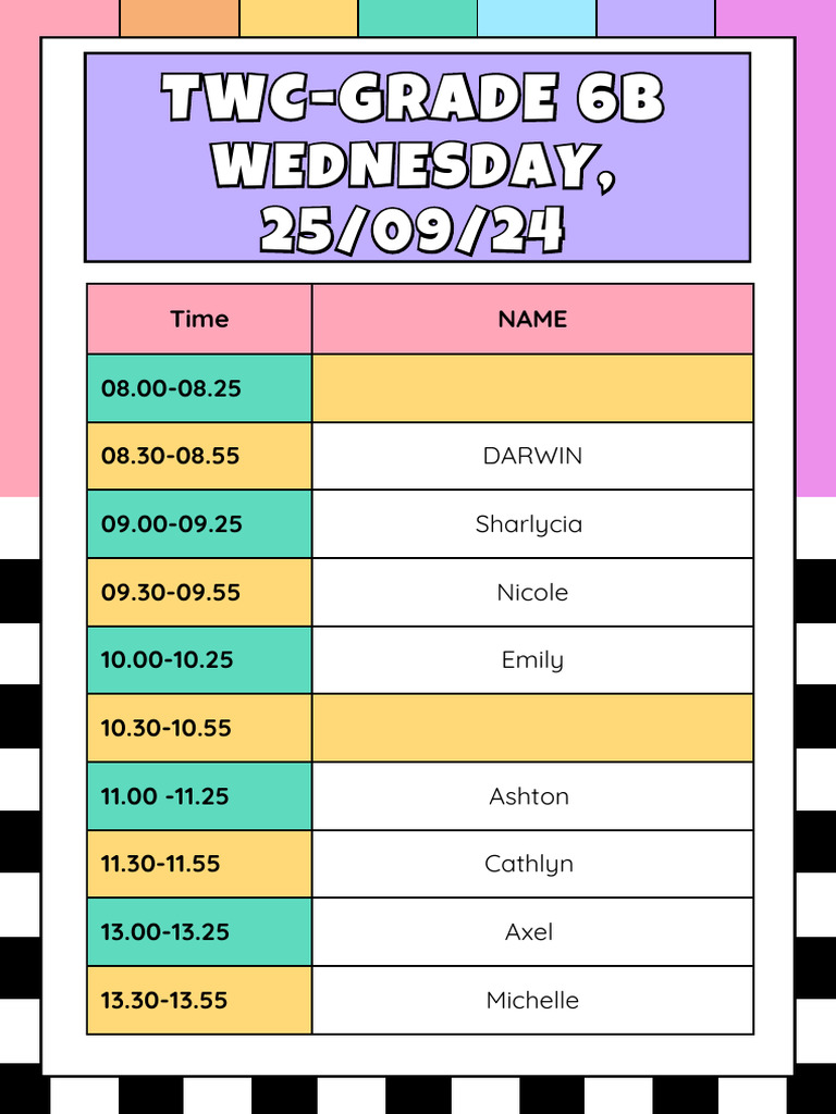 TWC - Grade 6B - 2425 | PDF