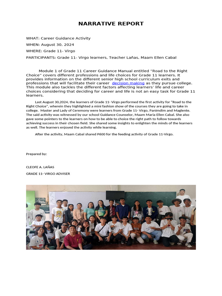 Narrative Report 2 | PDF