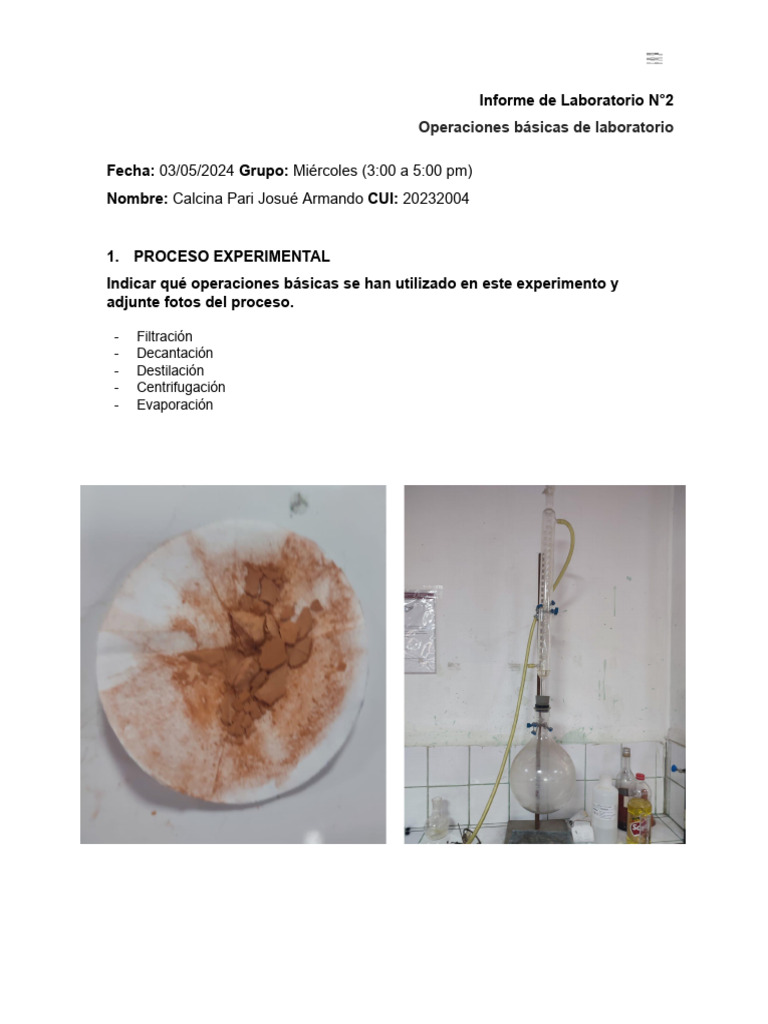 Informe de Laboratorio 2 | PDF