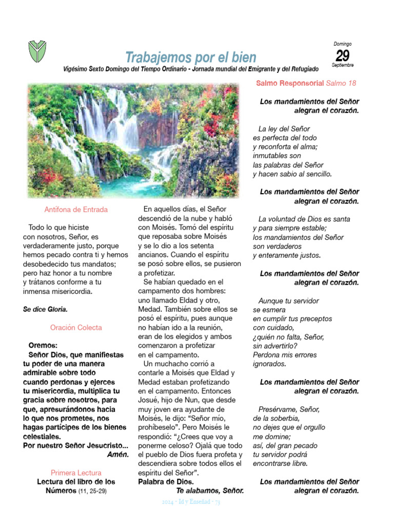 Lecturas Domigo 29 de Septiembre | PDF