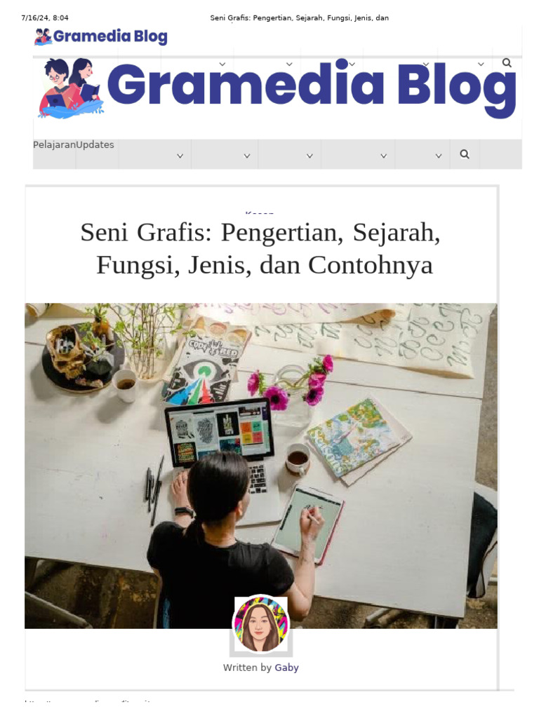 Seni Grafis - Pengertian, Sejarah, Fungsi, Jenis, Dan Contohnya | PDF
