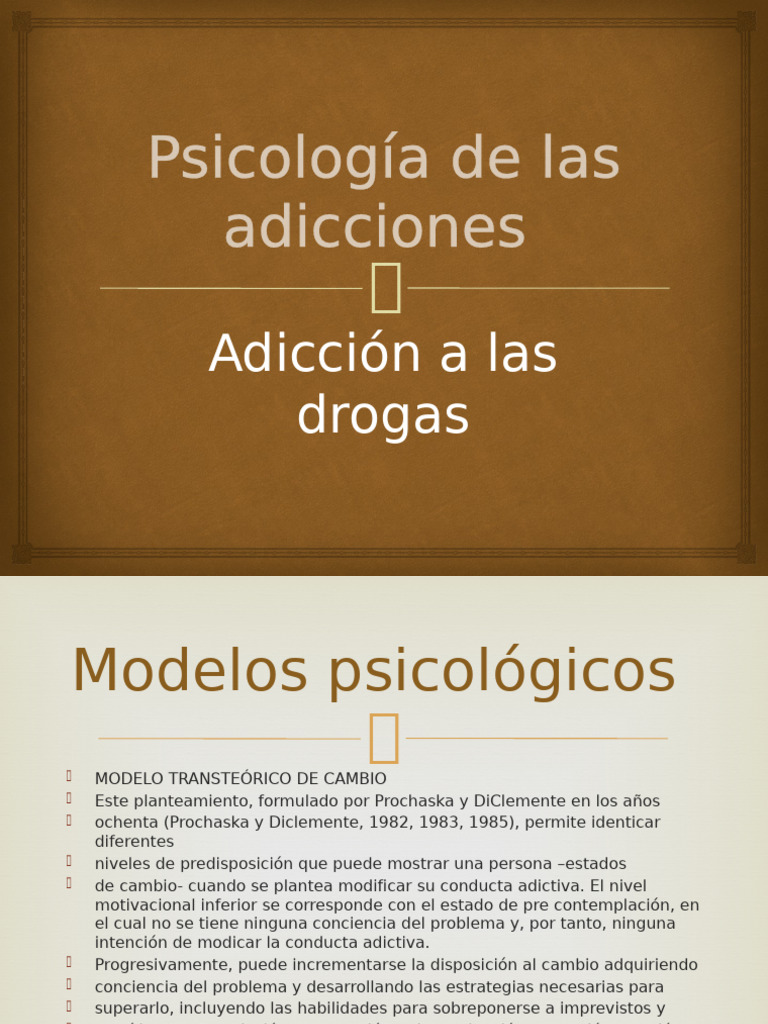 Psicología de Las Adicciones | PDF