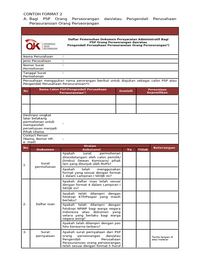 Format 2 - DPPA | PDF