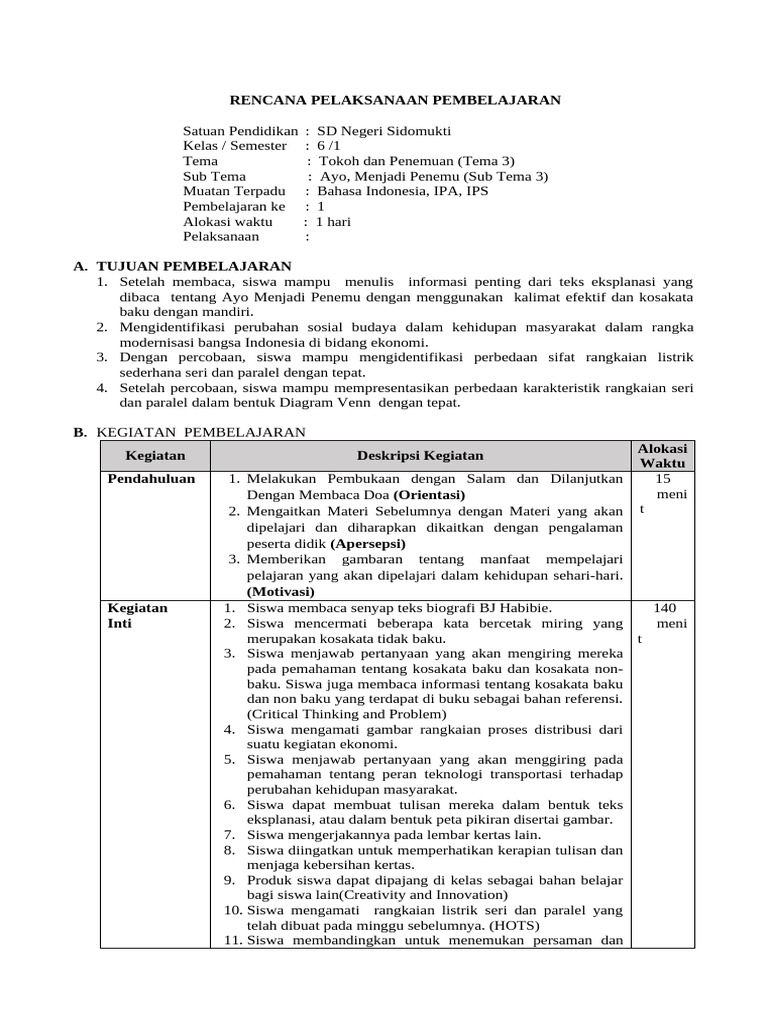 Tema 3 Sub Tema 3 PB 1 | PDF