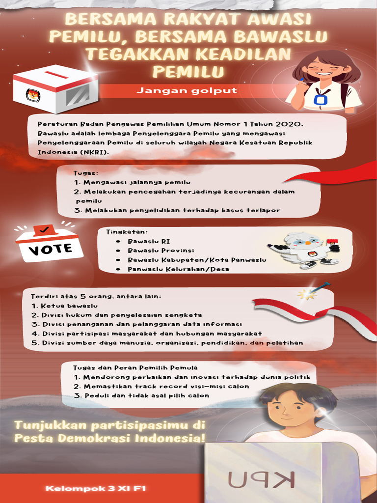 Infografis Langkah Pemilu Organik Ilustratif Hijau Oranye - 20240829 ...