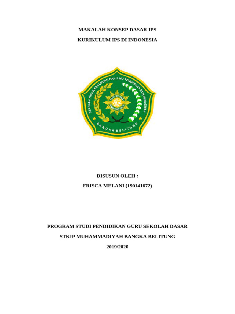 Makalah Konsep Dasar Ips | PDF