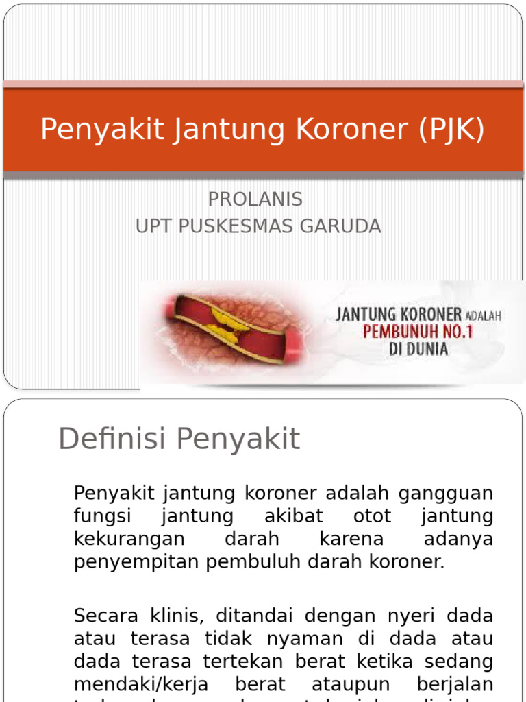 Penyakit Jantung Koroner (PJK) | PDF